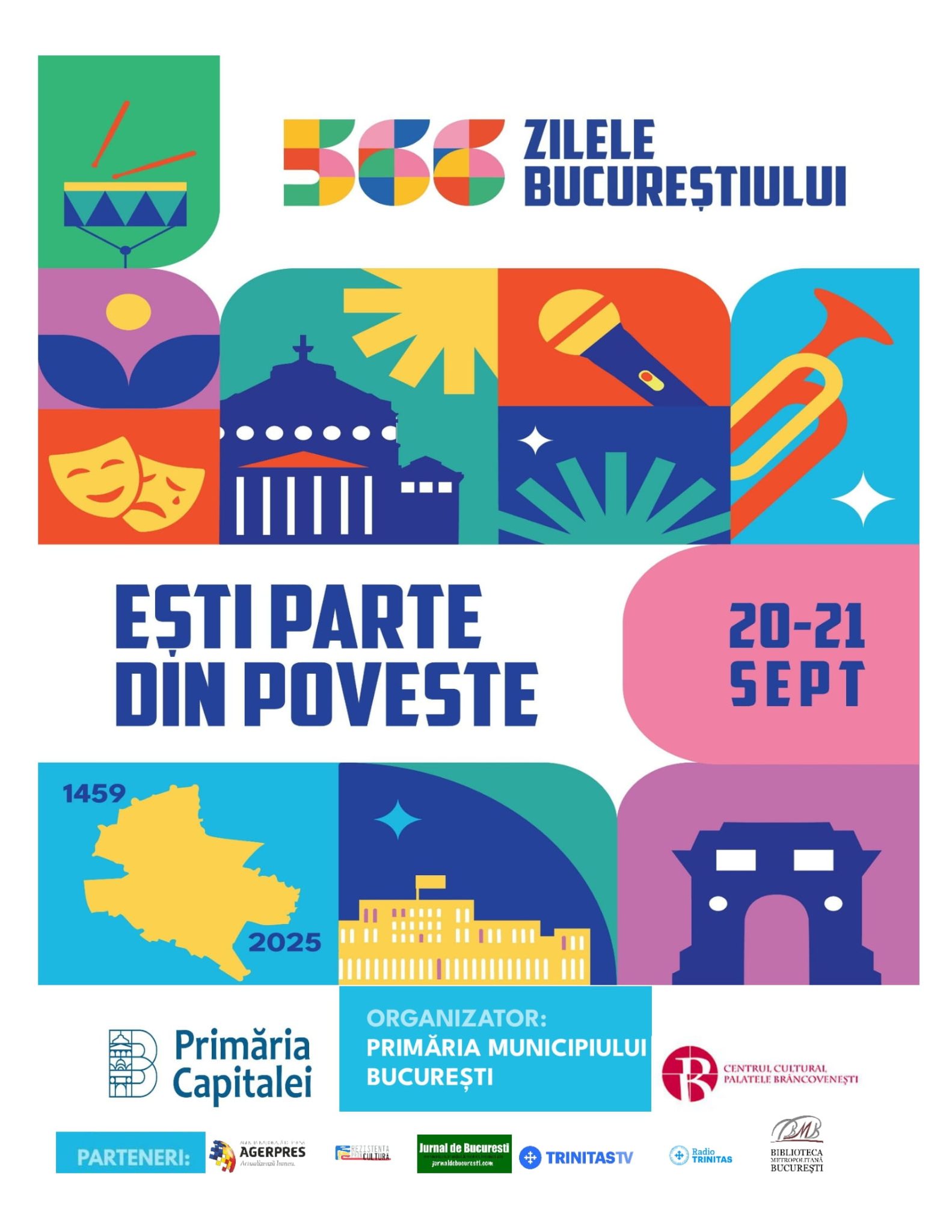 Comunicat ZILELE BUCURESTIULUI 2025 – Palatele Brancovenesti